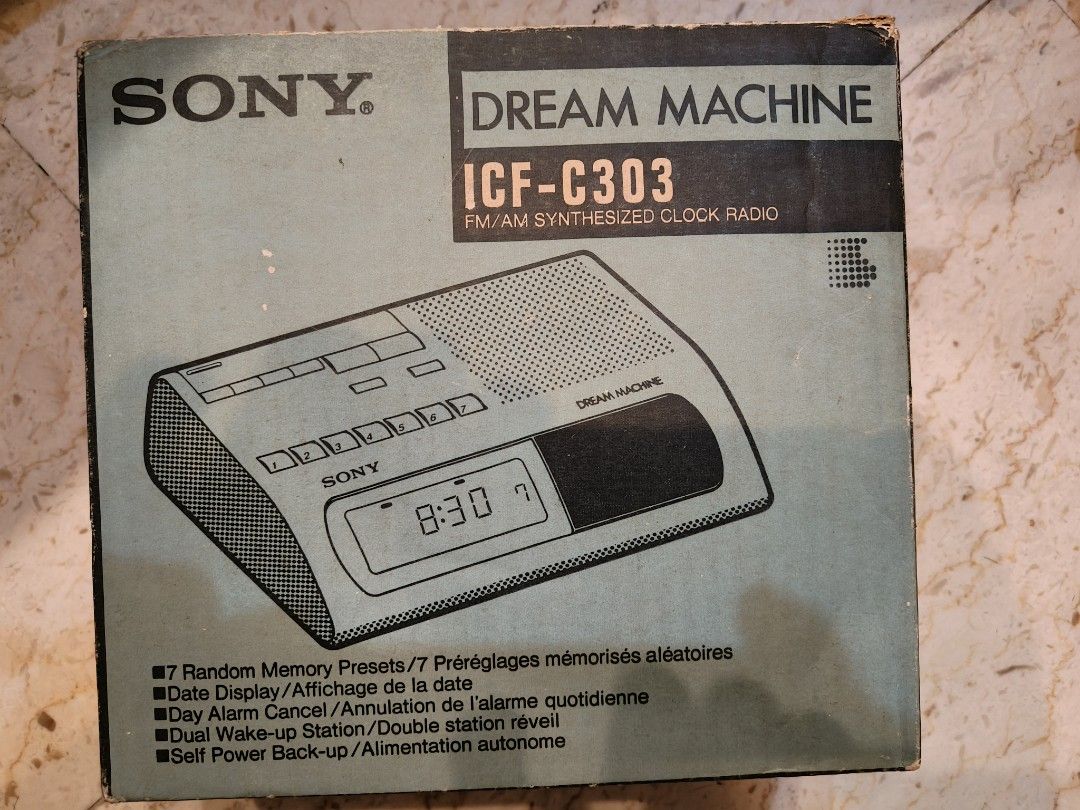 Sony Dream Machine ICF-C303 AM/FM synthesized clock radio, Audio, Other ...