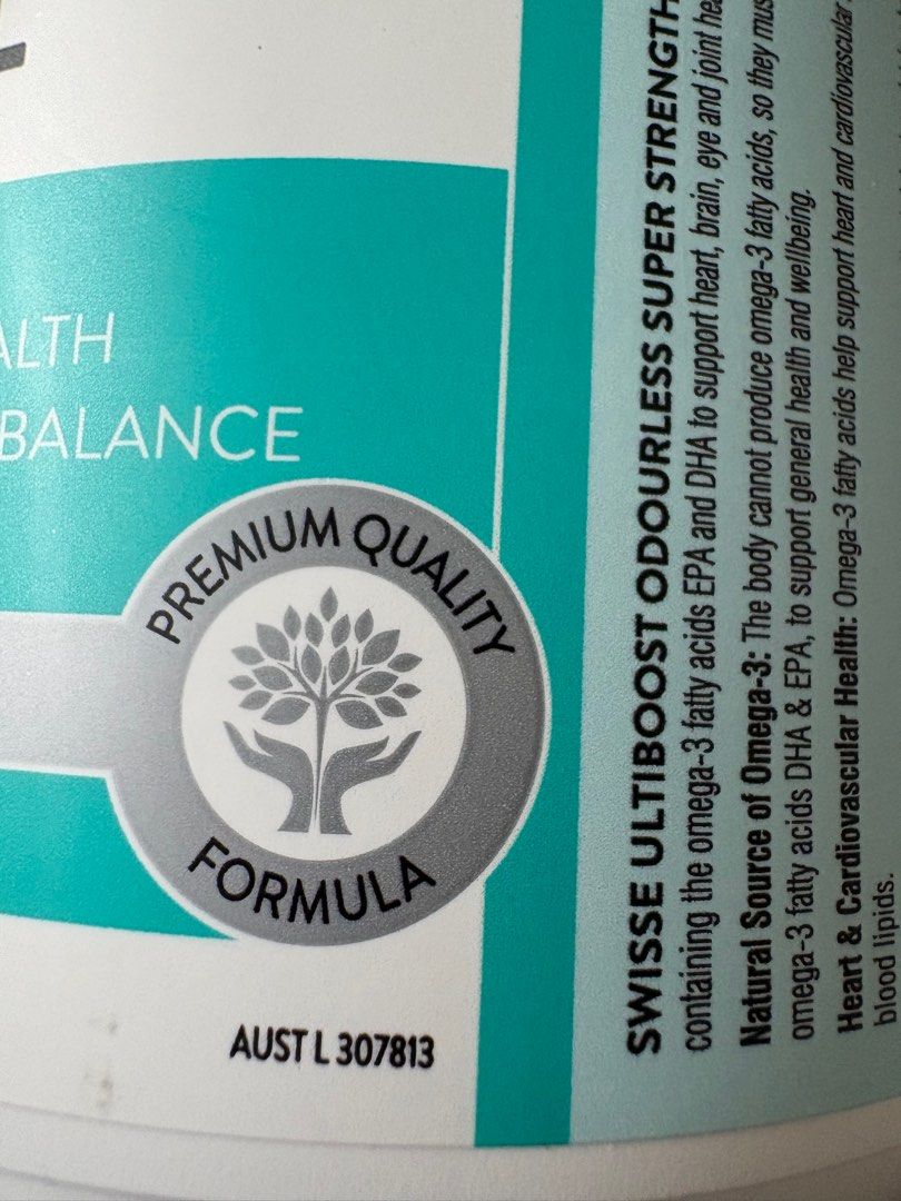 Swiss wild fish oil 2000mg, Health & Nutrition, Health Supplements ...