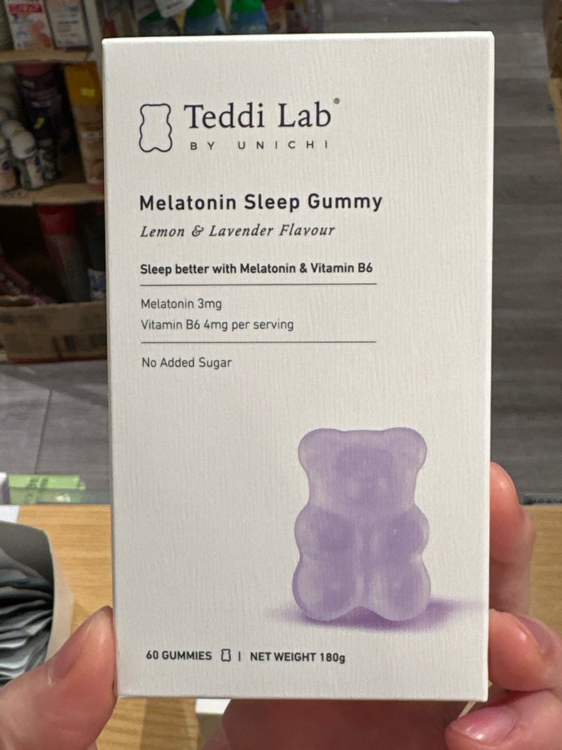 Teddi Lab 褪黑激素睡眠軟糖 檸檬薰衣草味, 健康及營養食用品, 健康補充品, 健康補充品 - 維他命及補充品 - Carousell