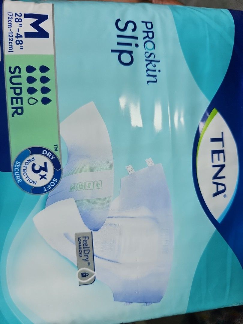 TENA ProSkin Slip Tape Adult Diapers Carton - Size M, Health ...