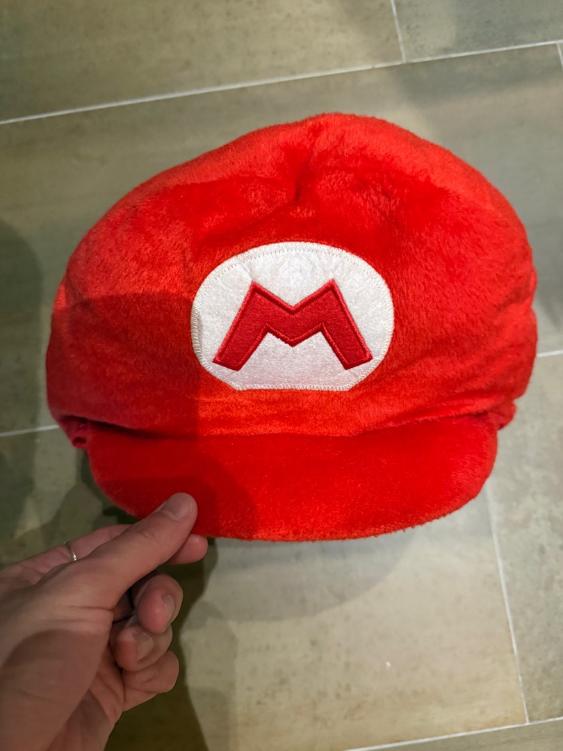 (USED) Mario Hat, Men's Fashion, Watches & Accessories, Caps & Hats on ...