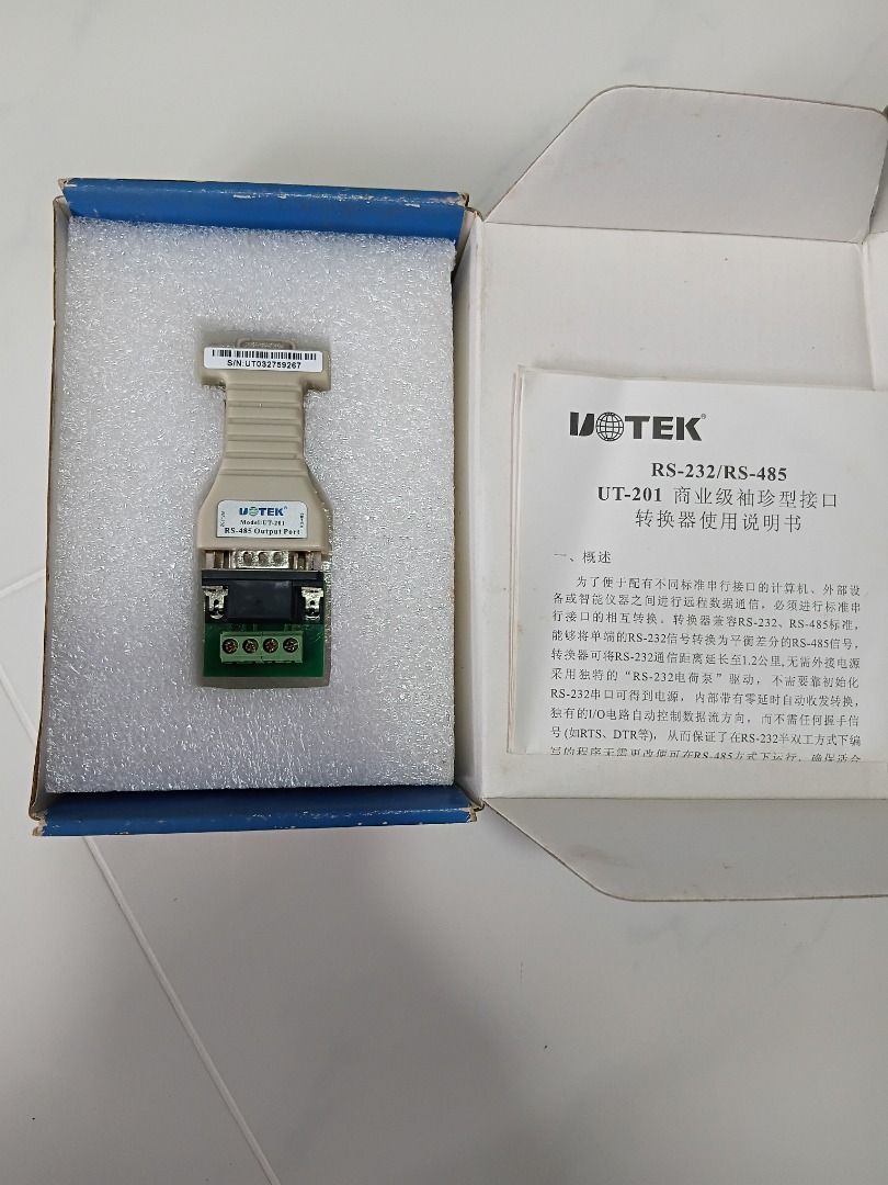 UTEK UT-201 RS-232/RS-485 Interface Converter, Computers & Tech, Parts ...