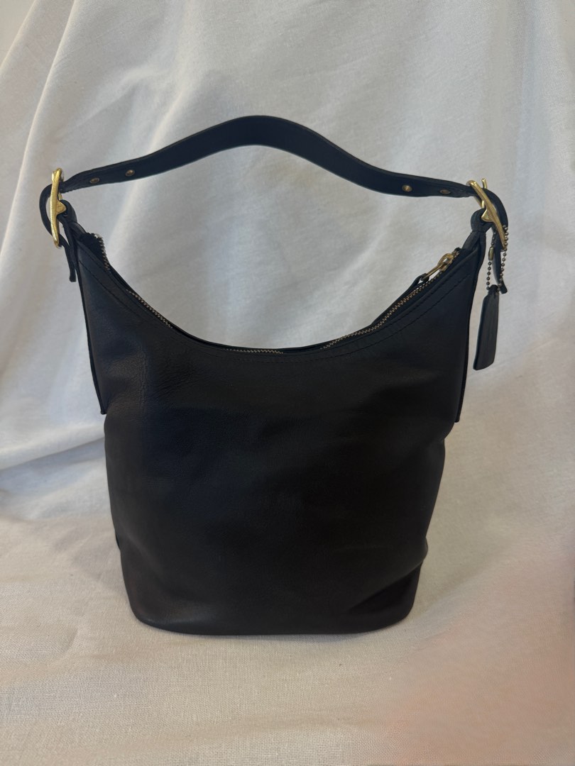 Vintage Coach Legacy West 9823 black leather shoulder bag, Women's ...