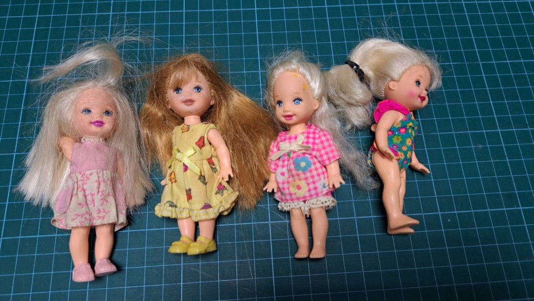 Vintage Kelly Dolls - Set of 4, Hobbies & Toys, Toys & Games on Carousell