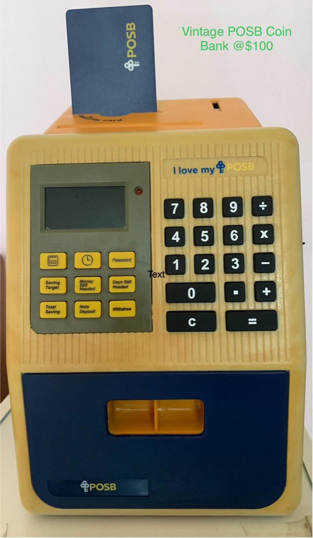 Vintage POSB Coin Bank, Hobbies & Toys, Memorabilia & Collectibles ...