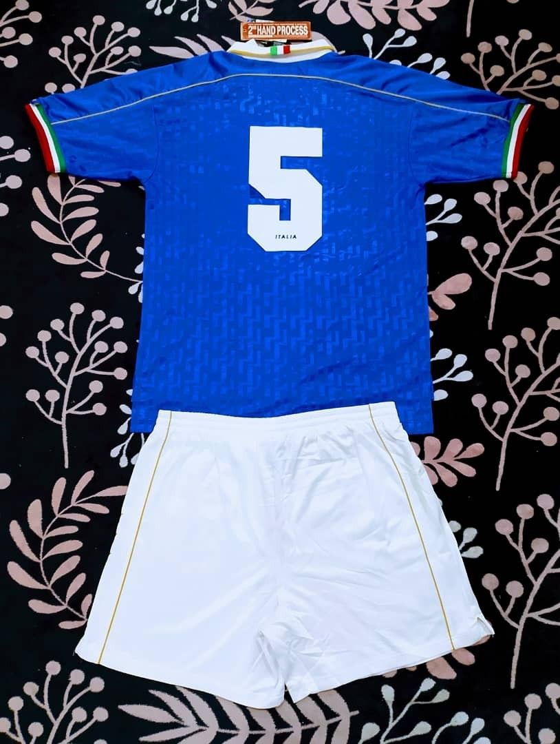 VINTAGE RARE JERSEY ITALY 1995 HOME NO 5 MALDINI SEKALI SELUAR 1 SET ...