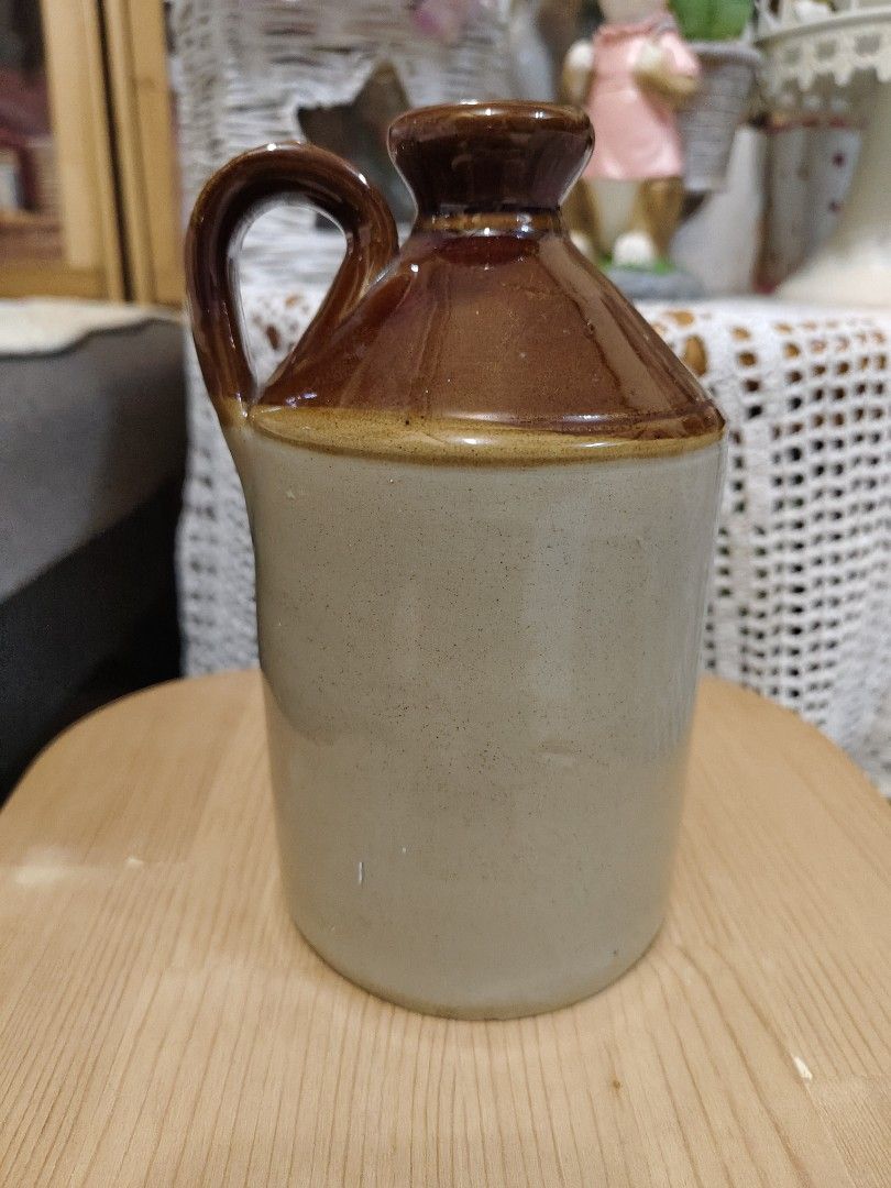 vintage S. Inch & Son Harvest Scrumpy cider stoneware flagon, Hobbies ...