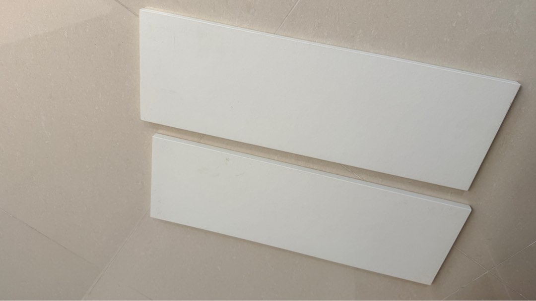 White Shelf Boards - Set of 2, Furniture & Home Living, Furniture ...