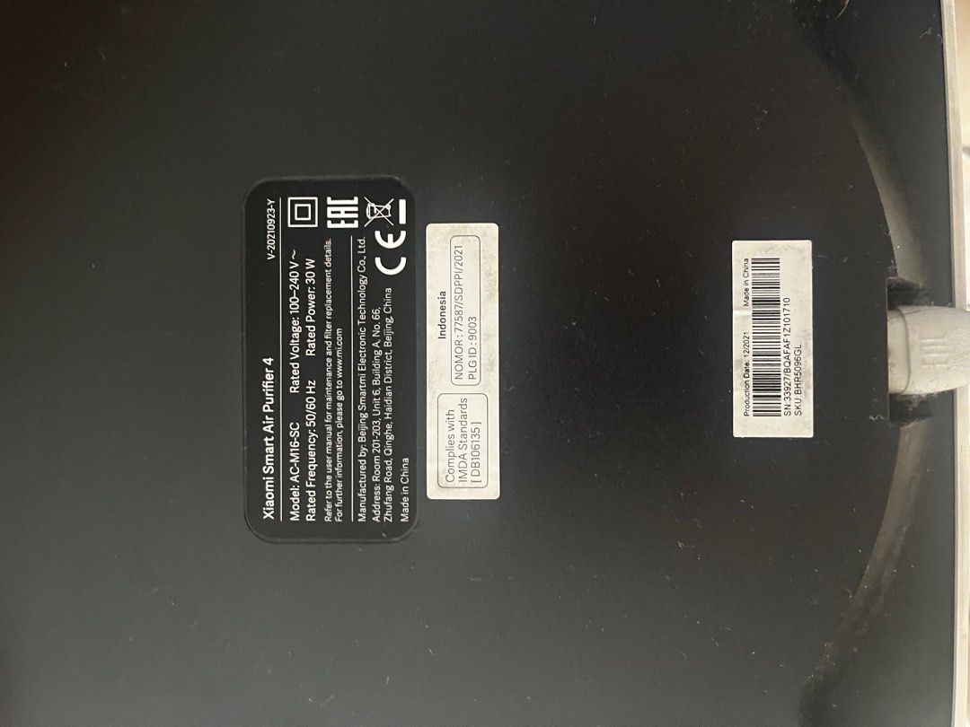 Xiaomi Smart Air Purifier 4, TV & Home Appliances, Air Purifiers ...