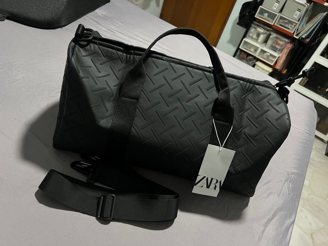 Zara Home Black Duffle Bag - Brand New, Men's Fashion, Bags, Sling Bags ...