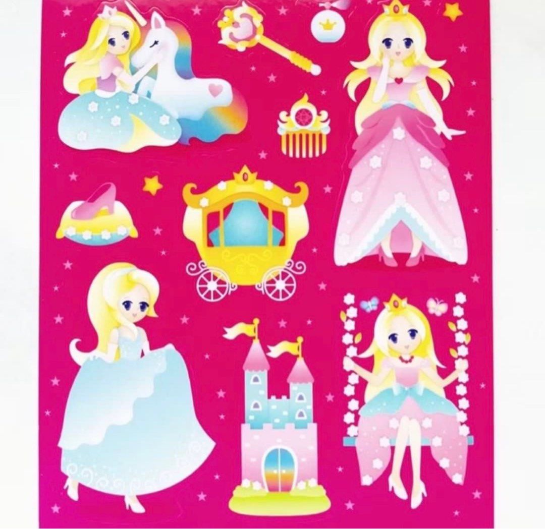 180 Mini Princess Sticker, Hobbies & Toys, Stationery & Craft, Other ...