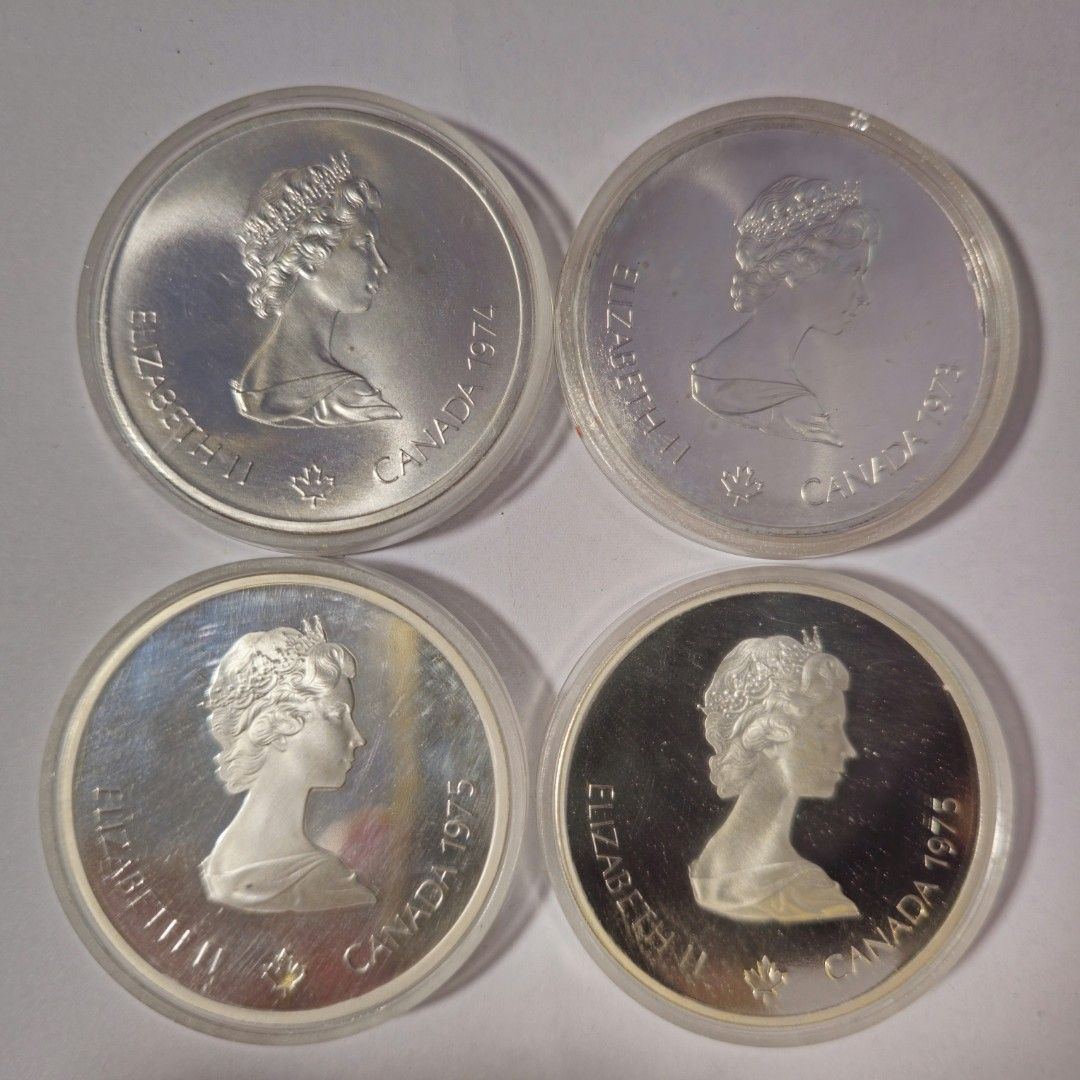 1973 -1975 Canada 10 Dollars Silver Montreal Olympics series, Hobbies ...