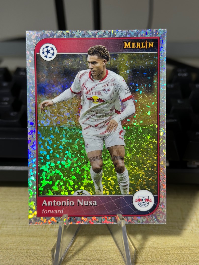 2024-25 Topps Merlin UCC Sparkle Antonio Nusa, Hobbies & Toys, Toys ...