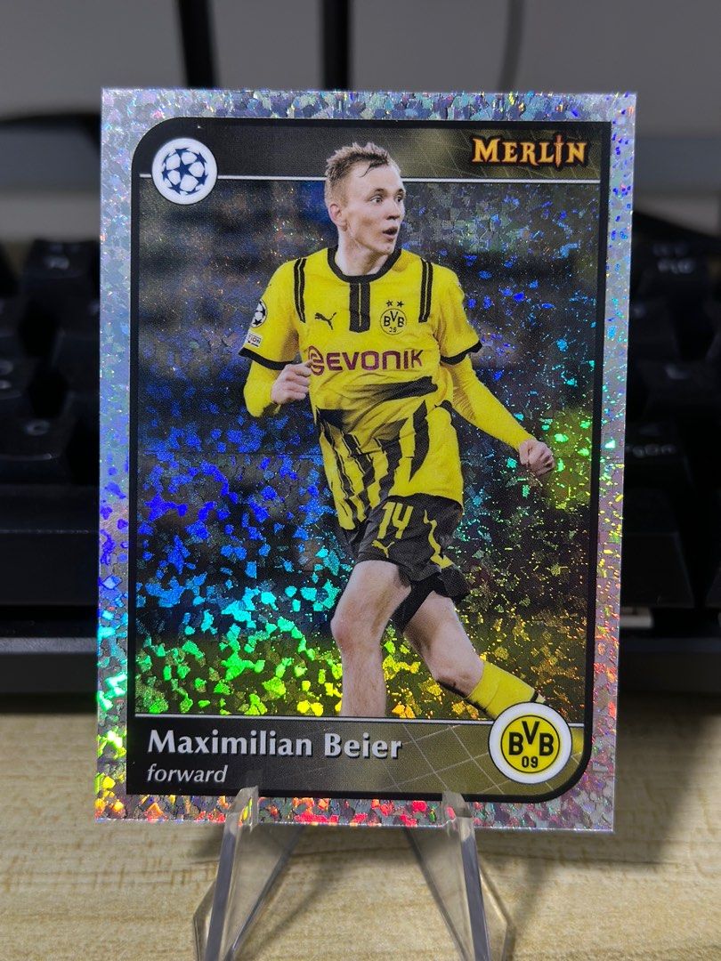 2024-25 Topps Merlin UCC Sparkle Maximilian Beier, Hobbies & Toys, Toys ...