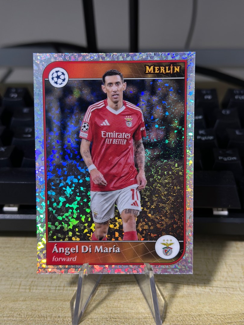 2024-25 Topps Merlin UCC Sparkle Angel Di Maria, Hobbies & Toys, Toys ...