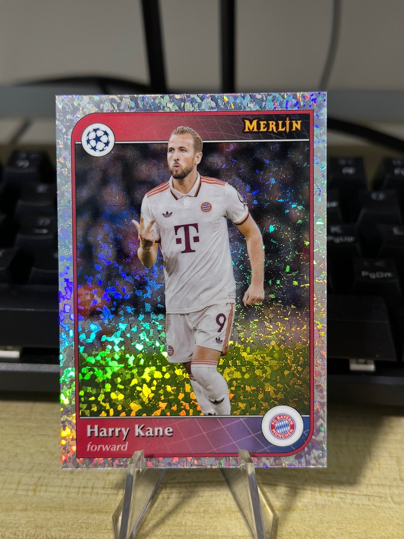 2024-25 Topps Merlin UCC Sparkle Harry Kane, Hobbies & Toys, Toys ...