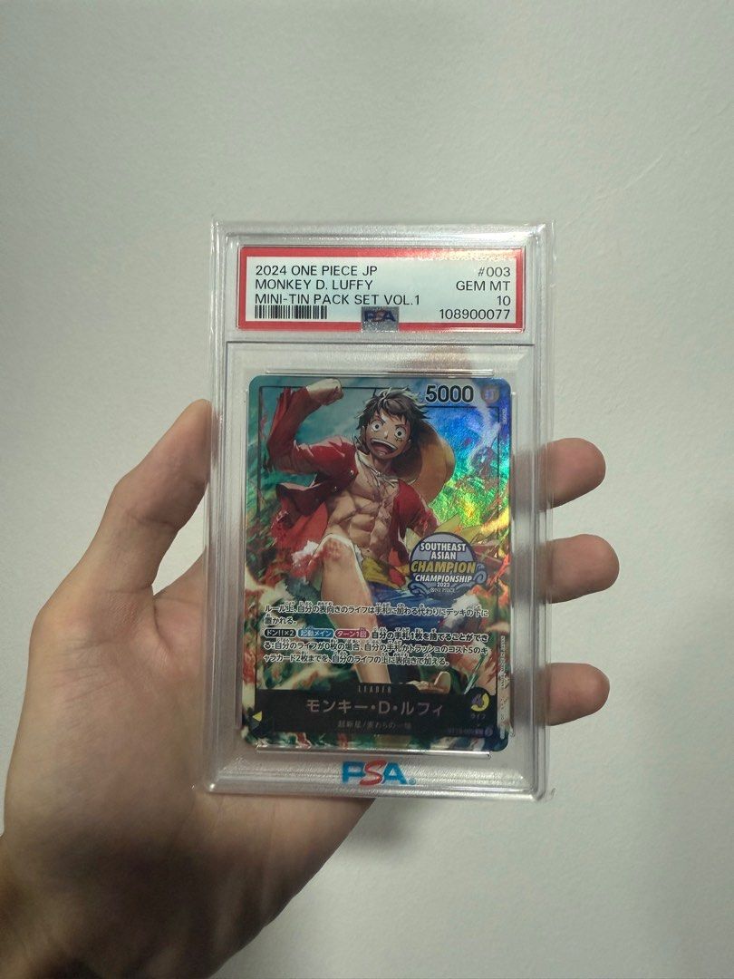 2024 One Piece Monkey D. Luffy Mini-Tin Pack Set Vol. 1 PSA 10, Hobbies ...