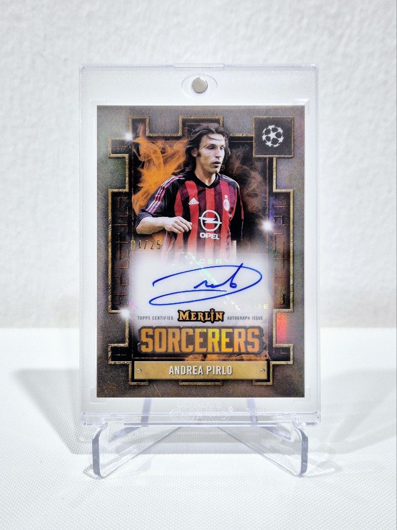 2025 Topps Merlin Soccer New Andrea Pirlo Ac Milan Italy Sorcerers ...