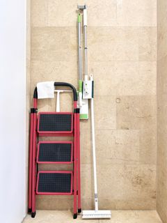 Red 5-Step Ladder, Furniture & Home Living, Home Improvement ...