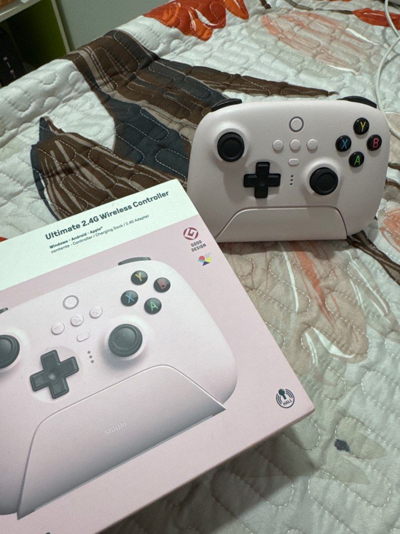 8BitDo Ultimate 2.4G Wireless Controller - Pink, Video Gaming, Gaming ...