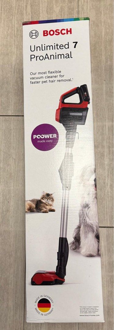 德國製造 Bosch 充電式吸塵機 Unlimited 7 ProAnimal Vacuum Cleaner, 家庭電器, 吸塵機 ＆ 家居 ...