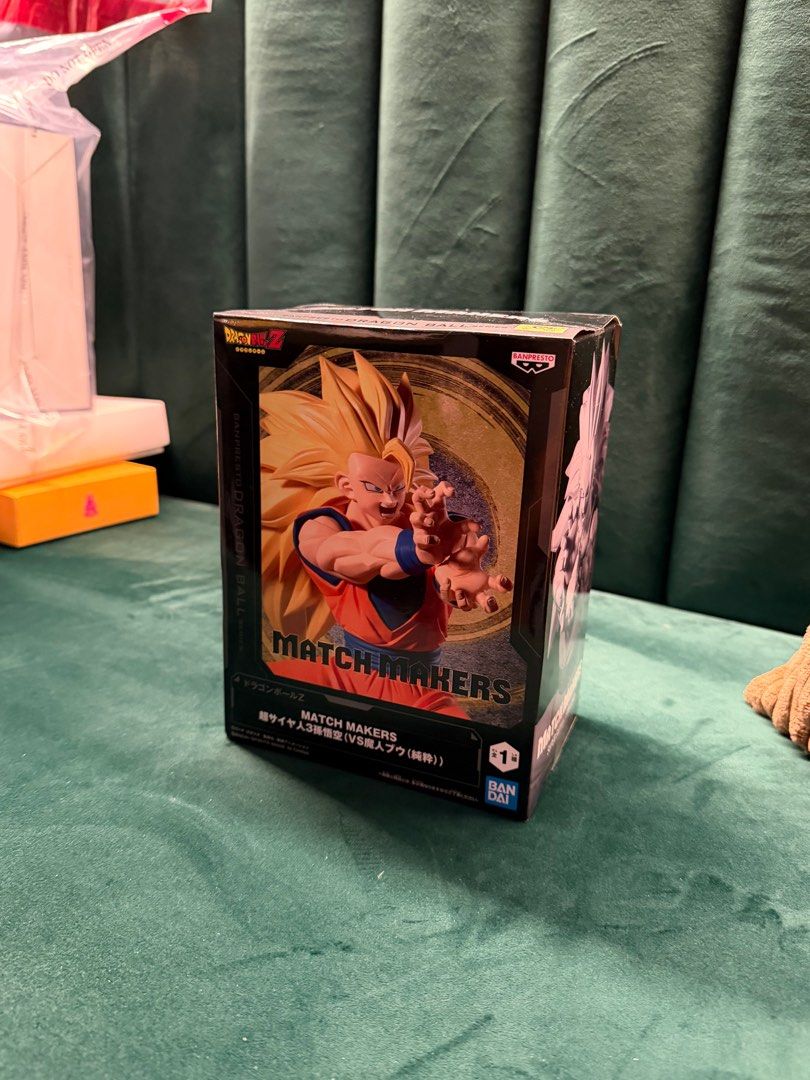 🐉 Dragon Ball Z Match Makers Figurine: Super Saiyan 3 Goku (Gold Toei ...