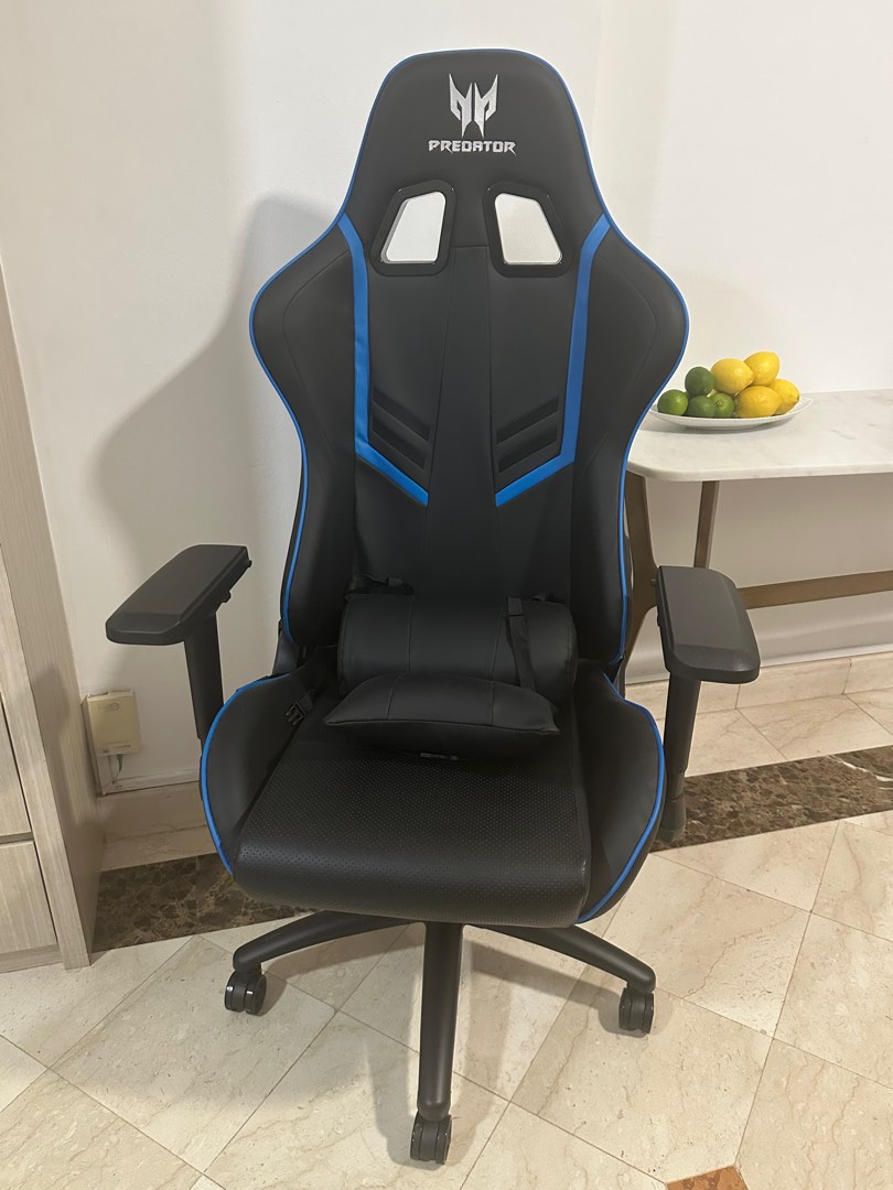 Acer Predator Gaming Chair - Black and Blue, Furniture & Home Living ...