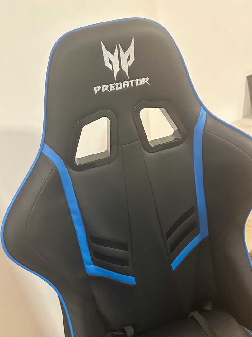 Acer Predator Gaming Chair - Black and Blue, Furniture & Home Living ...