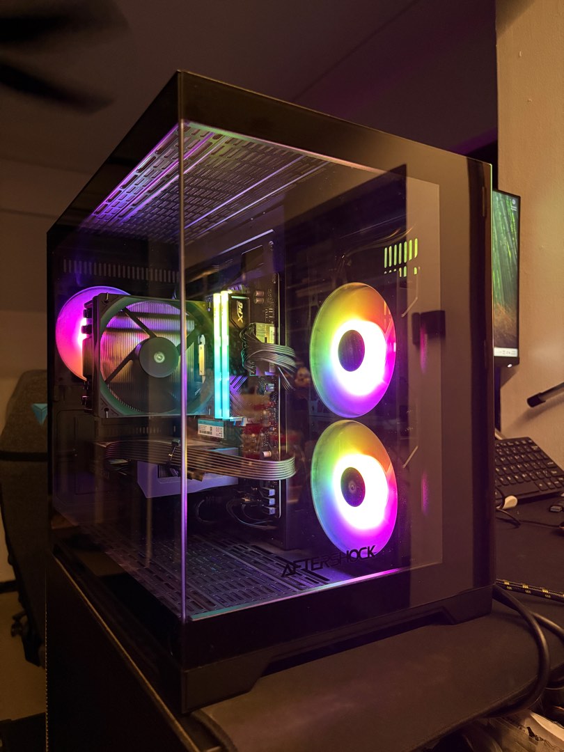 AFTERSHOCK Custom Built Gaming PC Desktop Computer CPU RYZEN 5 ...