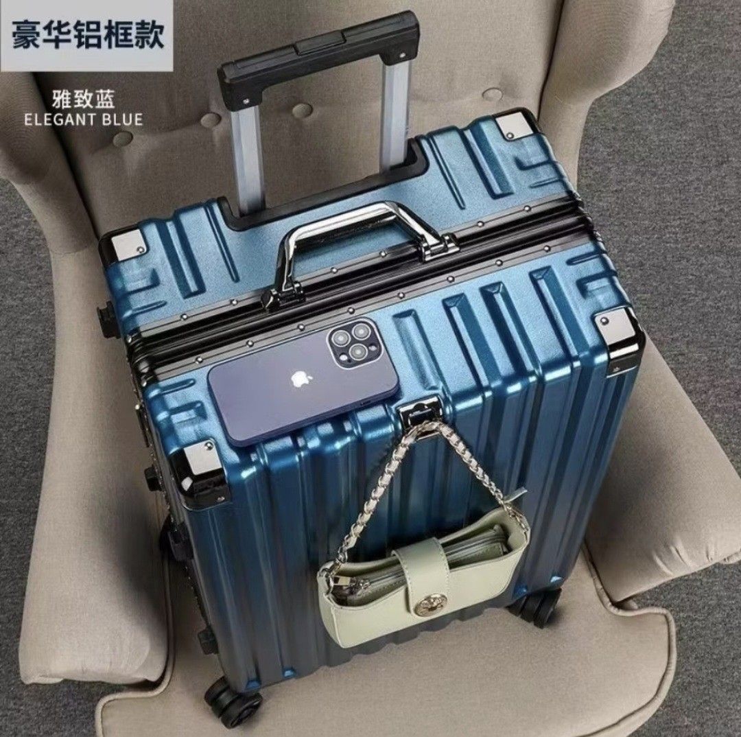 Aluminum Frame Luggage White, Hobbies & Toys, Travel, Luggage on Carousell