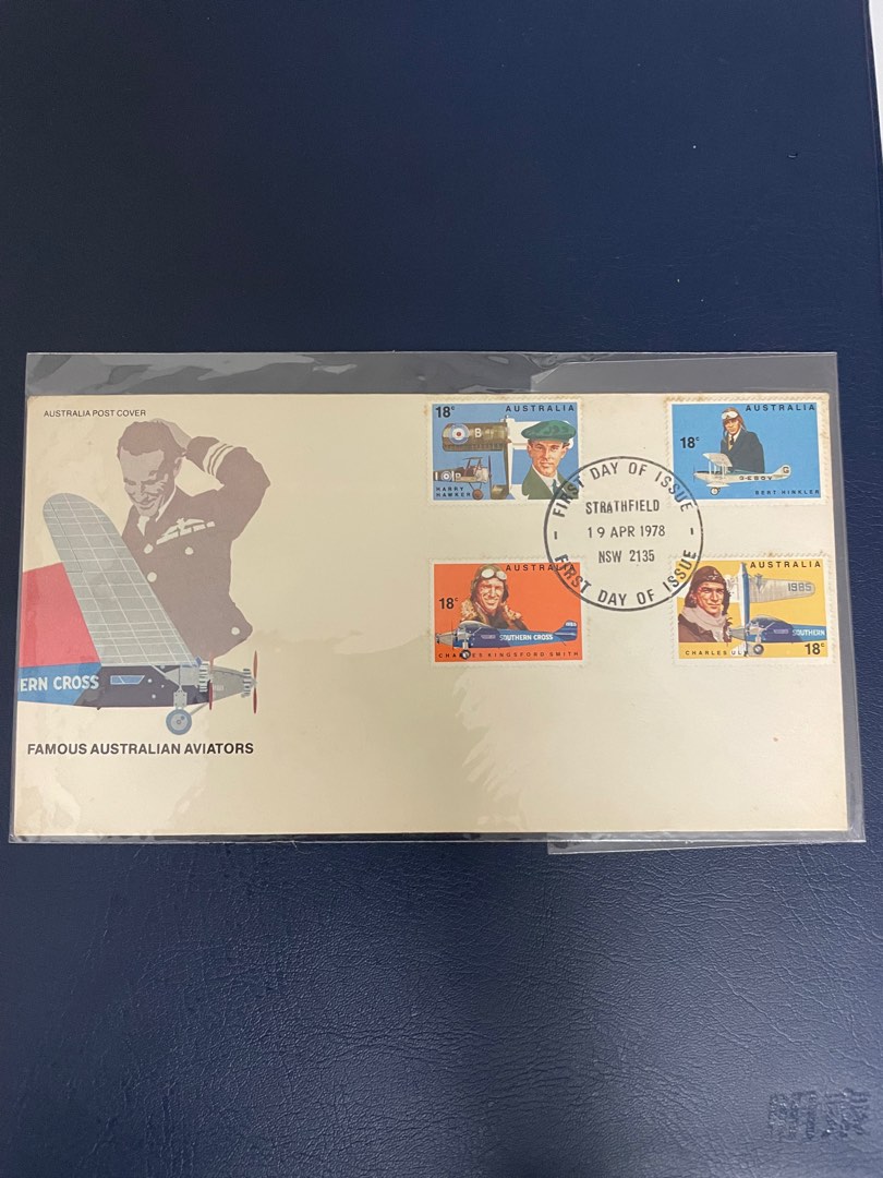 Australia Post Cover - Famous Australian Aviators, Hobbies & Toys ...