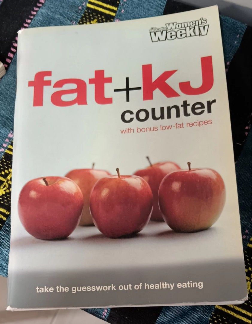 Australian Women's Weekly Fat + KJ Counter Cookbook, Hobbies & Toys ...