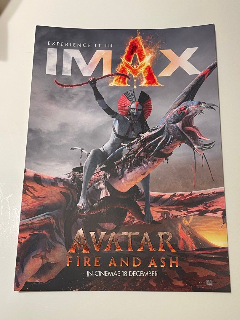Avatar: Fire and Ash IMAX Movie Poster (Brand New), Hobbies & Toys ...
