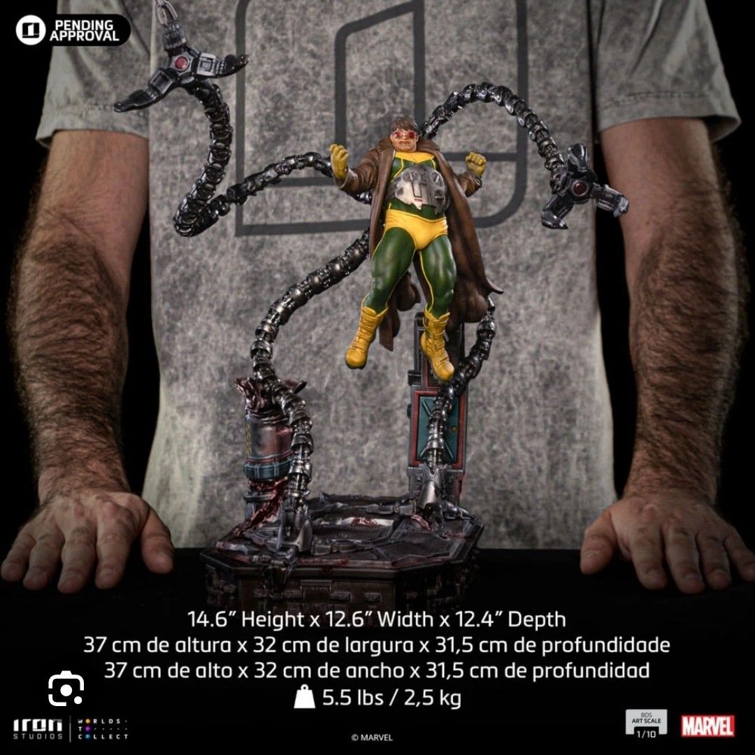 BACK IN BOX ! Iron Studio 1/10 Sinister Six Spiderman Villain Lizard ...