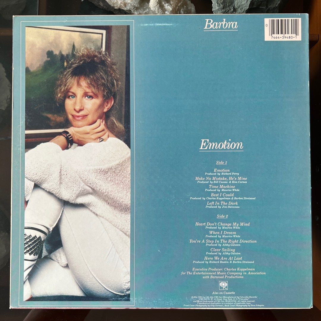 Barbra Streisand - Emotion Vinyl Record, Hobbies & Toys, Music & Media ...
