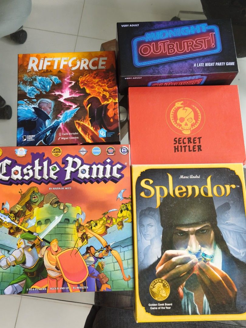 Board Games - Riftforce, Splendor, Castle Panic, Outburst, Secret ...