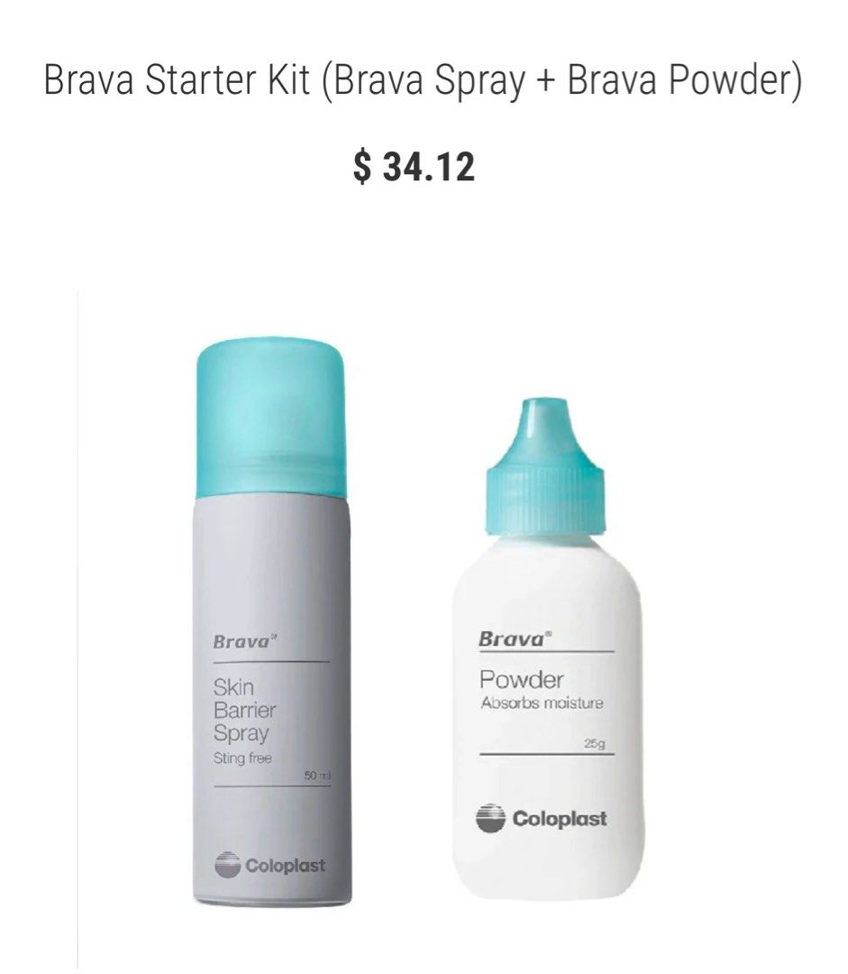 Brava (Skin Barrier Spray & Powder) starter set, Beauty & Personal Care ...