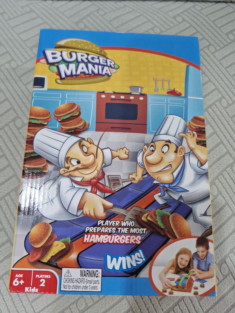Burger Mania Board Game, Hobbies & Toys, Toys & Games on Carousell