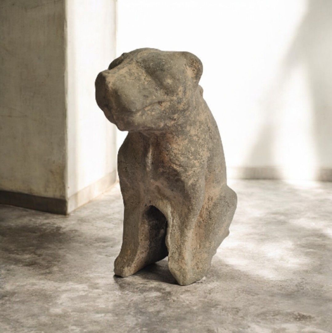 206 BC - 220 AD Han Dynasty Pottery Dog Figure Ceramic Antique China ...