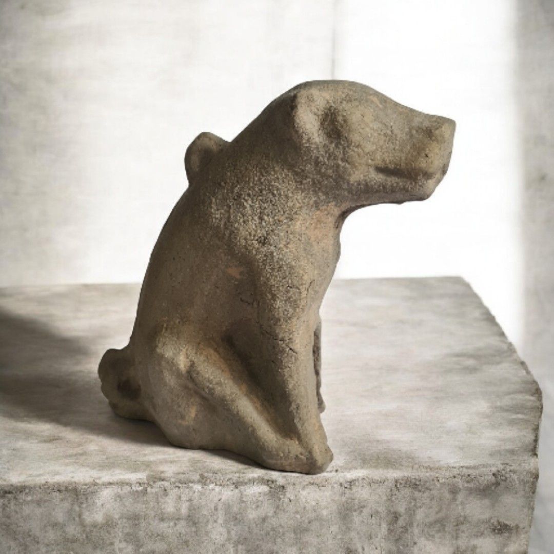 206 BC - 220 AD Han Dynasty Pottery Dog Figure Ceramic Antique China ...