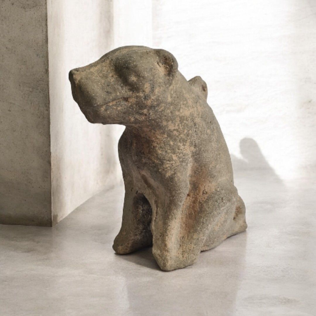 206 BC - 220 AD Han Dynasty Pottery Dog Figure Ceramic Antique China ...