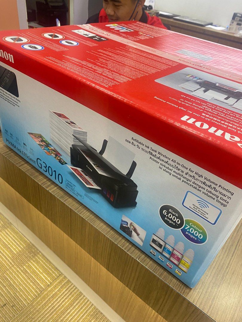 Canon PIXMA G3010 Ink Tank Wireless Printer, Computers & Tech, Printers ...