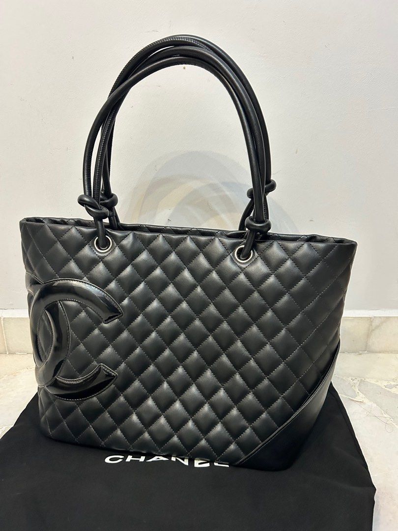 Chanel Cambon Tote Bag - Black, Luxury, Bags & Wallets on Carousell