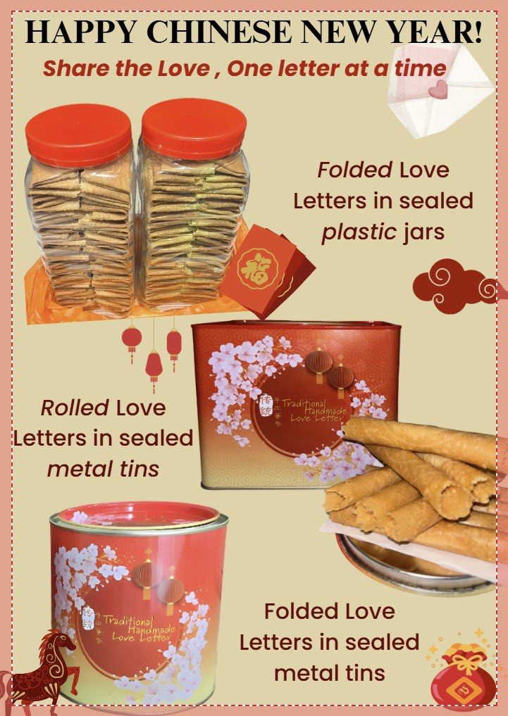 Chinese New Year Love Letters - Pandan, Original, Food & Drinks ...