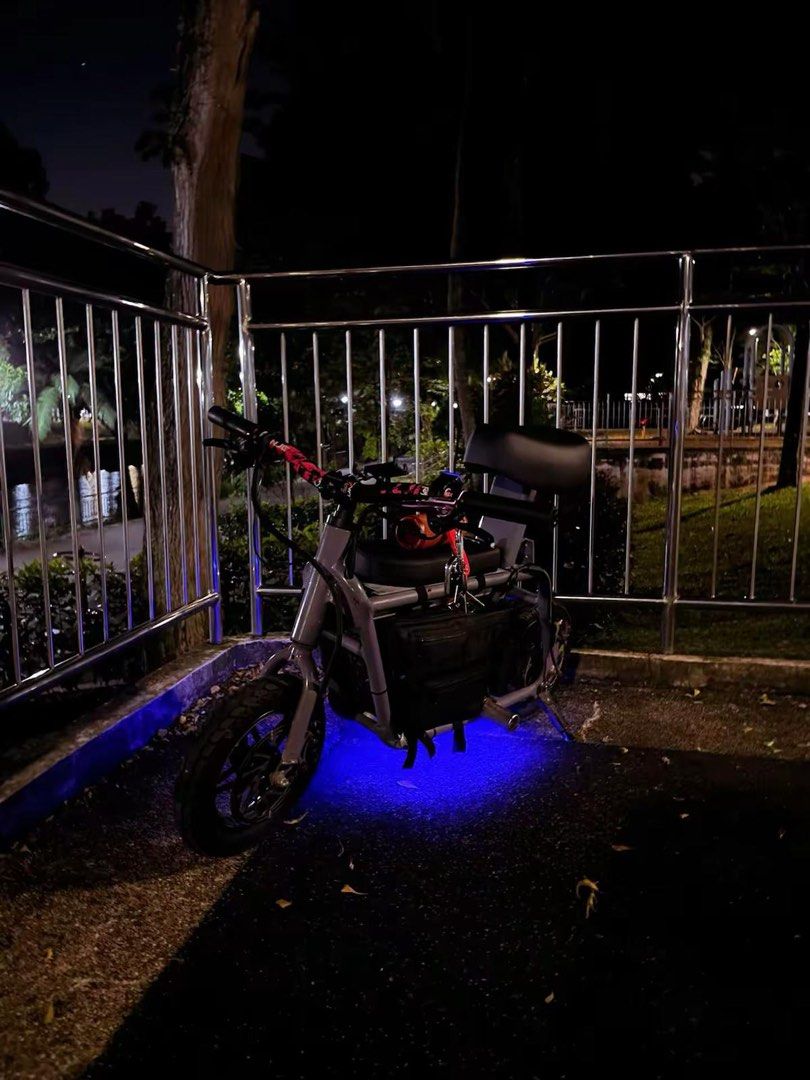 Custom Electric Bike with LED Lights, Sports Equipment, PMDs, E-Scooters & E-Bikes, E-Scooters ...