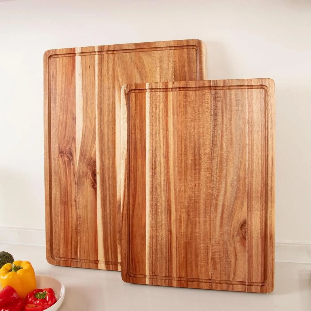 Extra Large Acacia Wood Cutting Board Thick Butcher Block Chopping ...