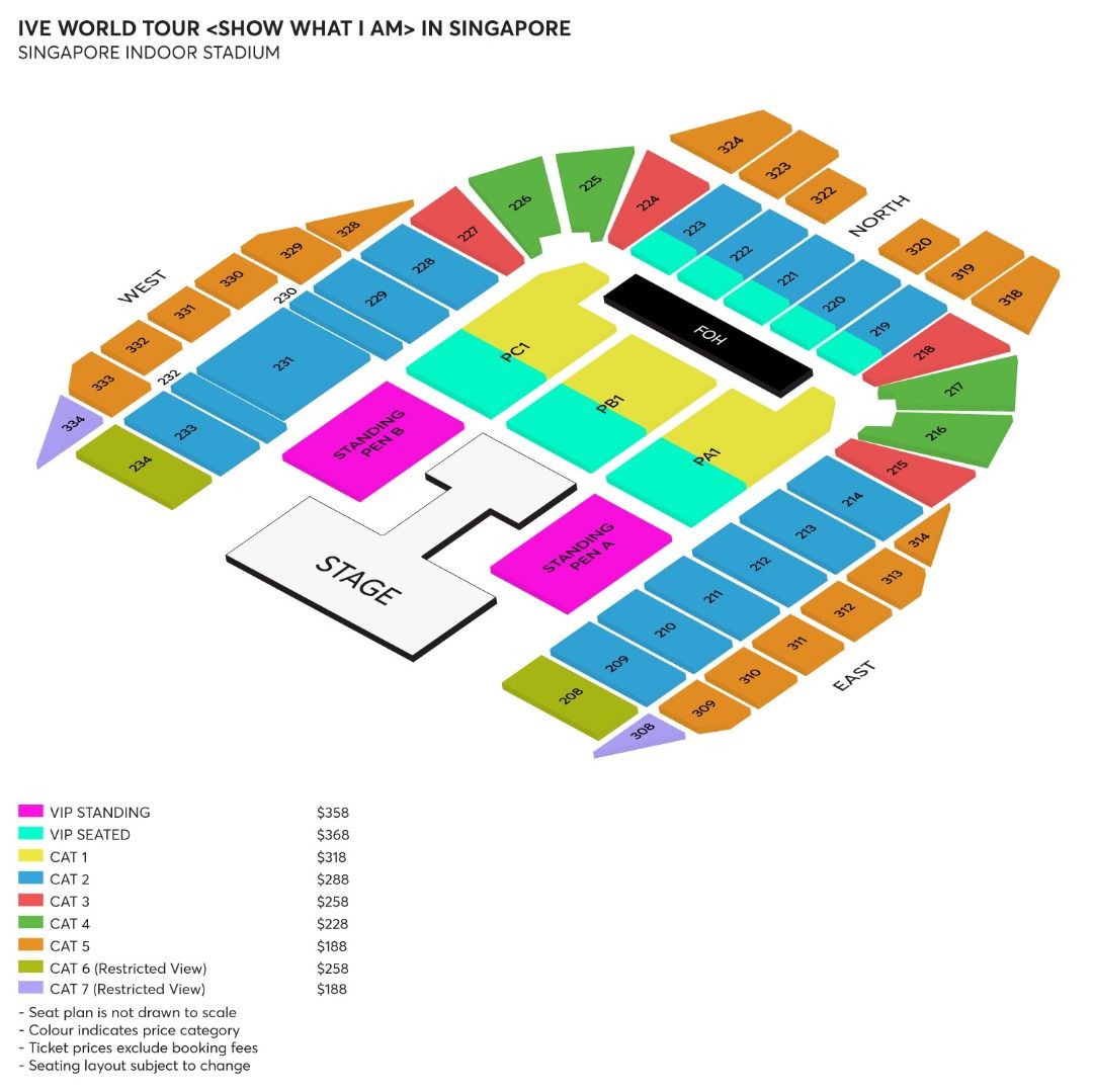 FIRST ROW VIP IVE WORLD TOUR CONCERT TICKETS, Tickets & Vouchers, Event ...