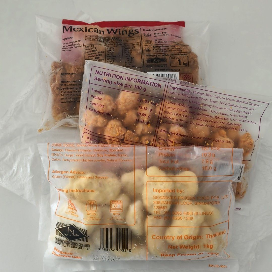 (Free) Assorted Frozen Food Chicken, Food & Drinks, Chilled & Frozen ...