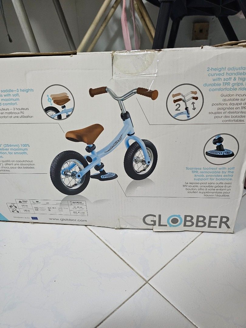 Globber Go Bike Air Balance Bike, Sports Equipment, Bicycles & Parts ...