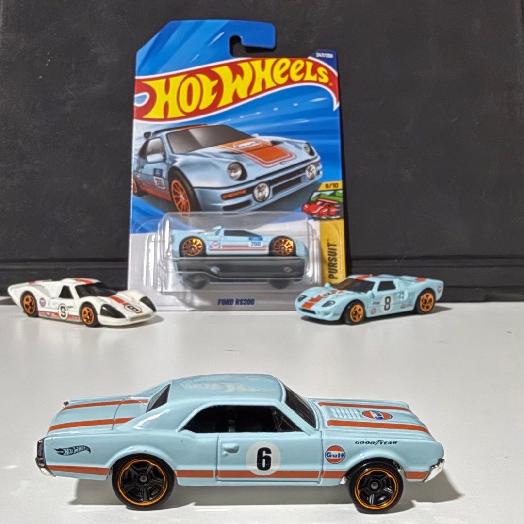 Hot Wheels 1/64 Diecast cars GULF tempo Ford RS200 Ford GT40 Mk IV Ford ...
